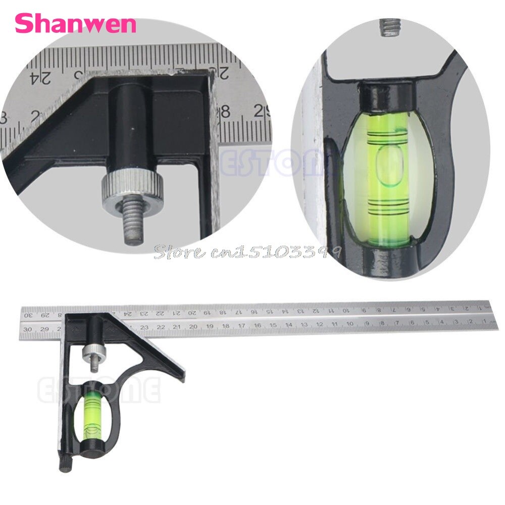 Adjustable Sliding Combination Square Ruler Level ... – Grandado
