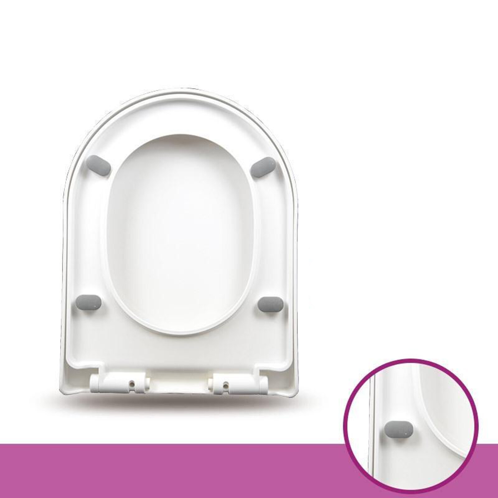 Bathroom Slow Close Toilet Seat Stainless Hinges E... – Grandado