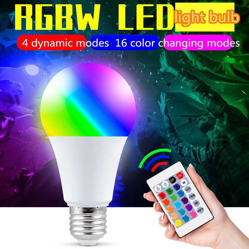 1pc 16color Changing Modes LED Bulb RGB Lights 5W ... – Vicedeal