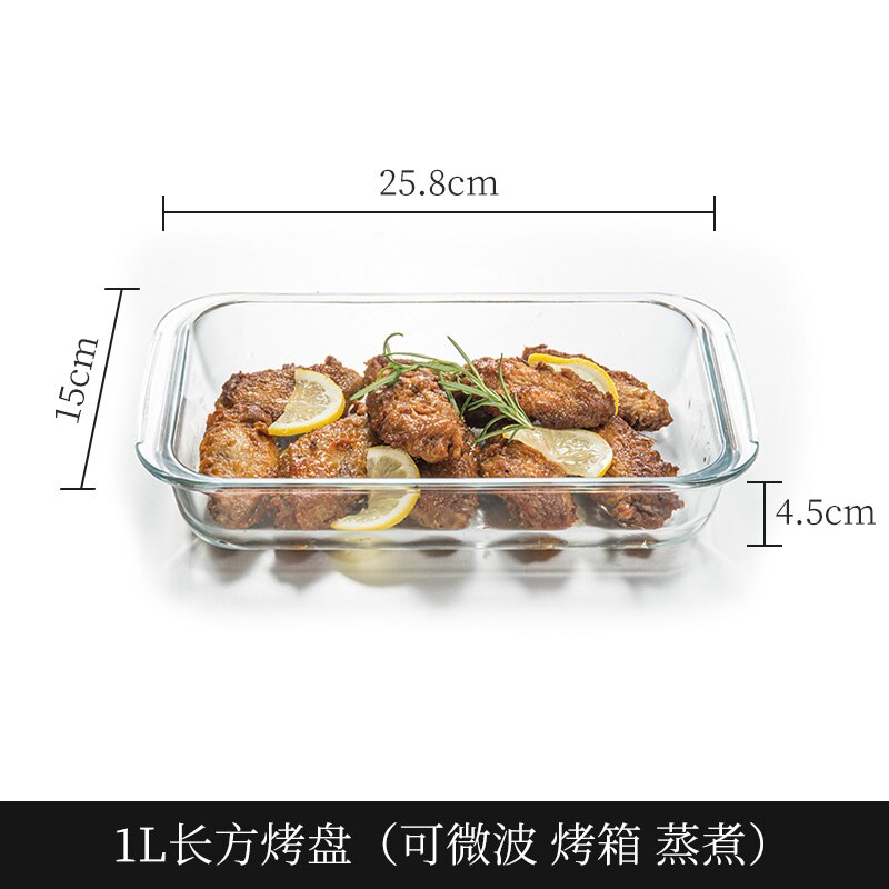 Heat-resistant Glass Bakeware Transparent Microwav... – Vicedeal