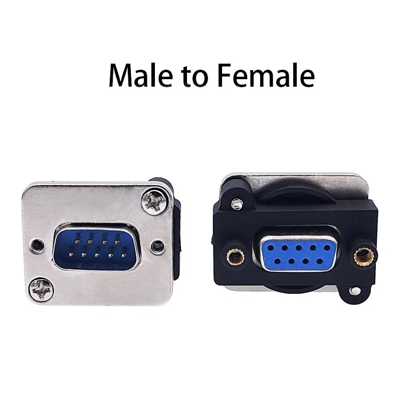 DB9 data cable connector plug VGA Plug Panel mount... – Grandado