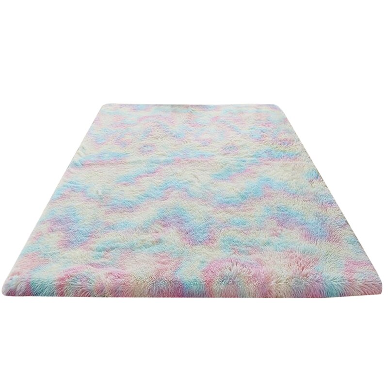 Shaggy Tie-dye Carpet Printed Plush Floor Fluffy M... – Vicedeal
