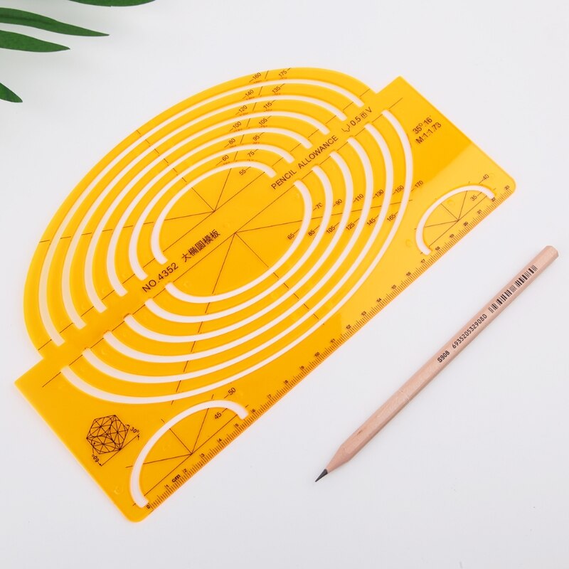 K Resin Ellipses Drafting Templates Large Isometri... – Grandado