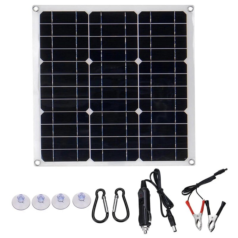 JFBL 25W Solar Power Panels Outdoor Monocrystallin... – Grandado