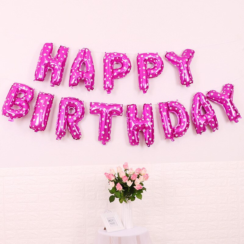 FAROOT Happy Birthday Balloons Letter Foil Birthda... – Vicedeal