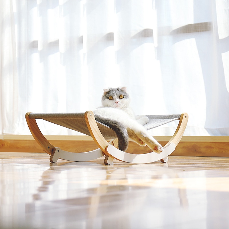 Cat Hammock Rocking Chair Bed Pet Rolling Cradle S... – Vicedeal