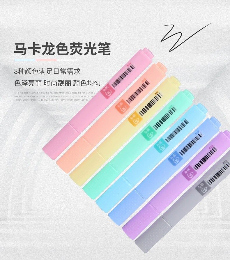 4Pcs/set Macaron series Fluorescent Pen Highlighte... – Vicedeal