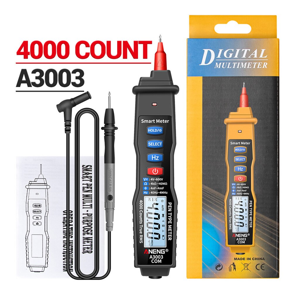 A3003 Digital Multimeter Pen Type Meter 4000 Count... – Grandado