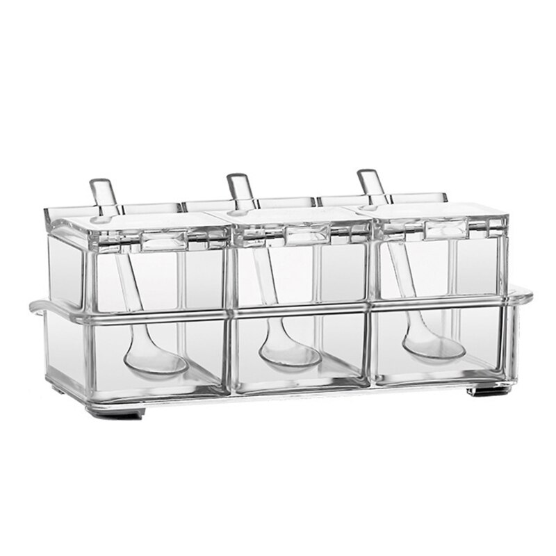 Seasoning Rack Spice Pots - 3/4 Piece Storage Cont... – Grandado