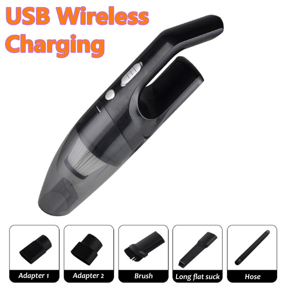 DC 12V Cable/ 120W Usb Cordless Car Vacuum Cleaner... – Grandado