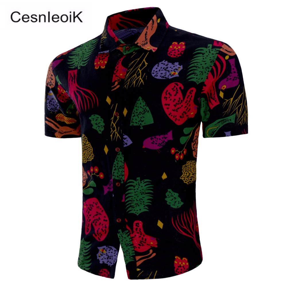 Fancy Korte Mouwen Shirt Mannen Zomer Mode Toevall... – Grandado