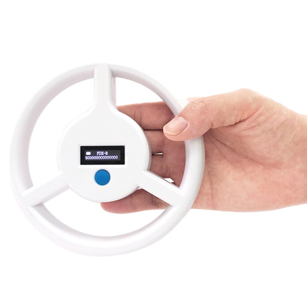 Microchip ID Animal Chip Reader Round Decoder OLED... – Grandado