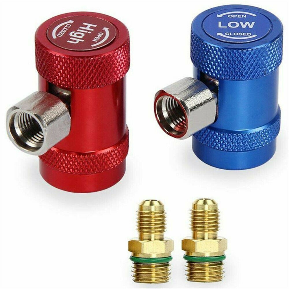2Pcs Refrigerant Connector Car Auto AC High / Low ... – Vicedeal