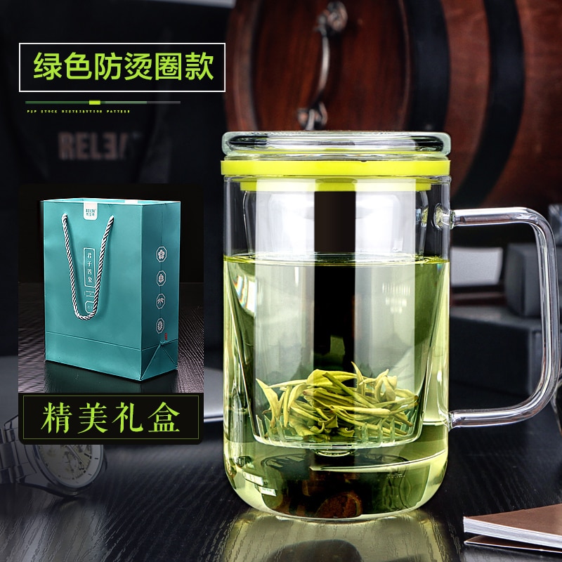 Gentleman Glass Tea Cup Glass Filter office Travel... – Grandado