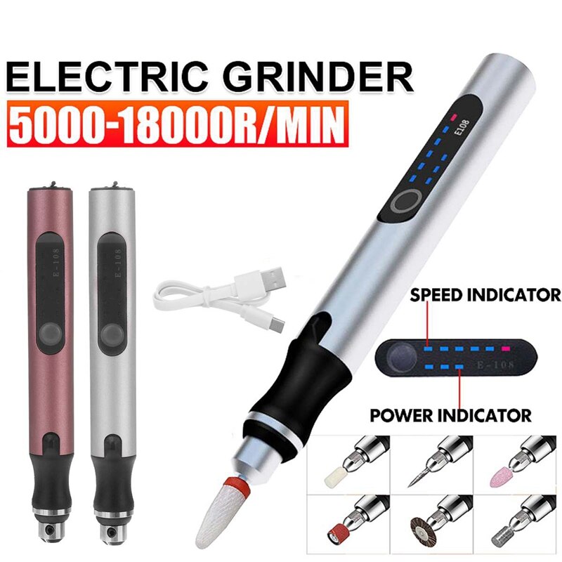 Shgo -18000RPM Diy Mini Cordless Graveren Pen Opla... – Grandado