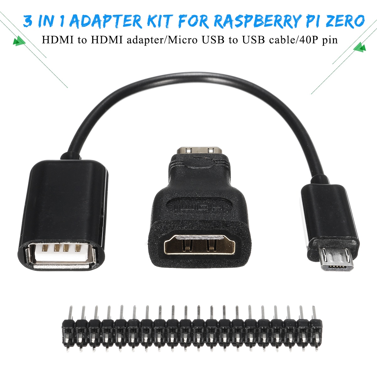 3 in 1 Mini HD zu HD Adapter + Micro USB zu USB Fe... – Vicedeal