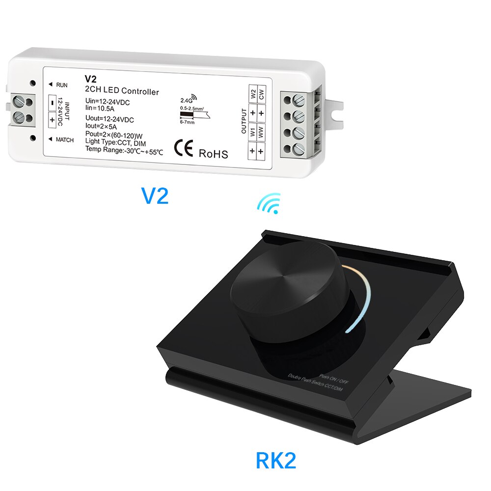 2.4g rk1/rk2/rk3 skrivebord roterende panel rf fje... – Grandado