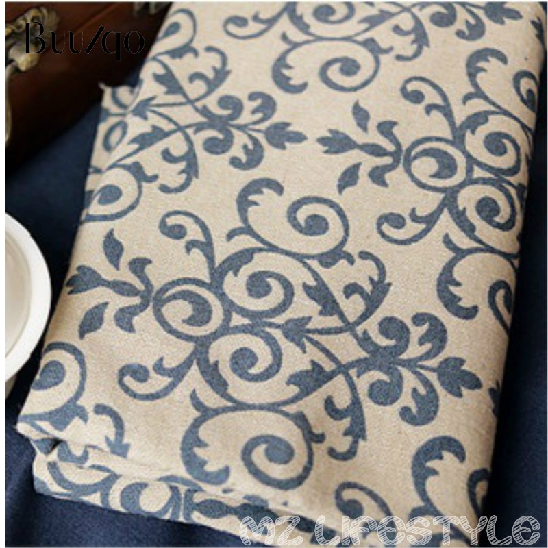 Buulqo Meter retro vintage cotton linen fabric pri... – Grandado