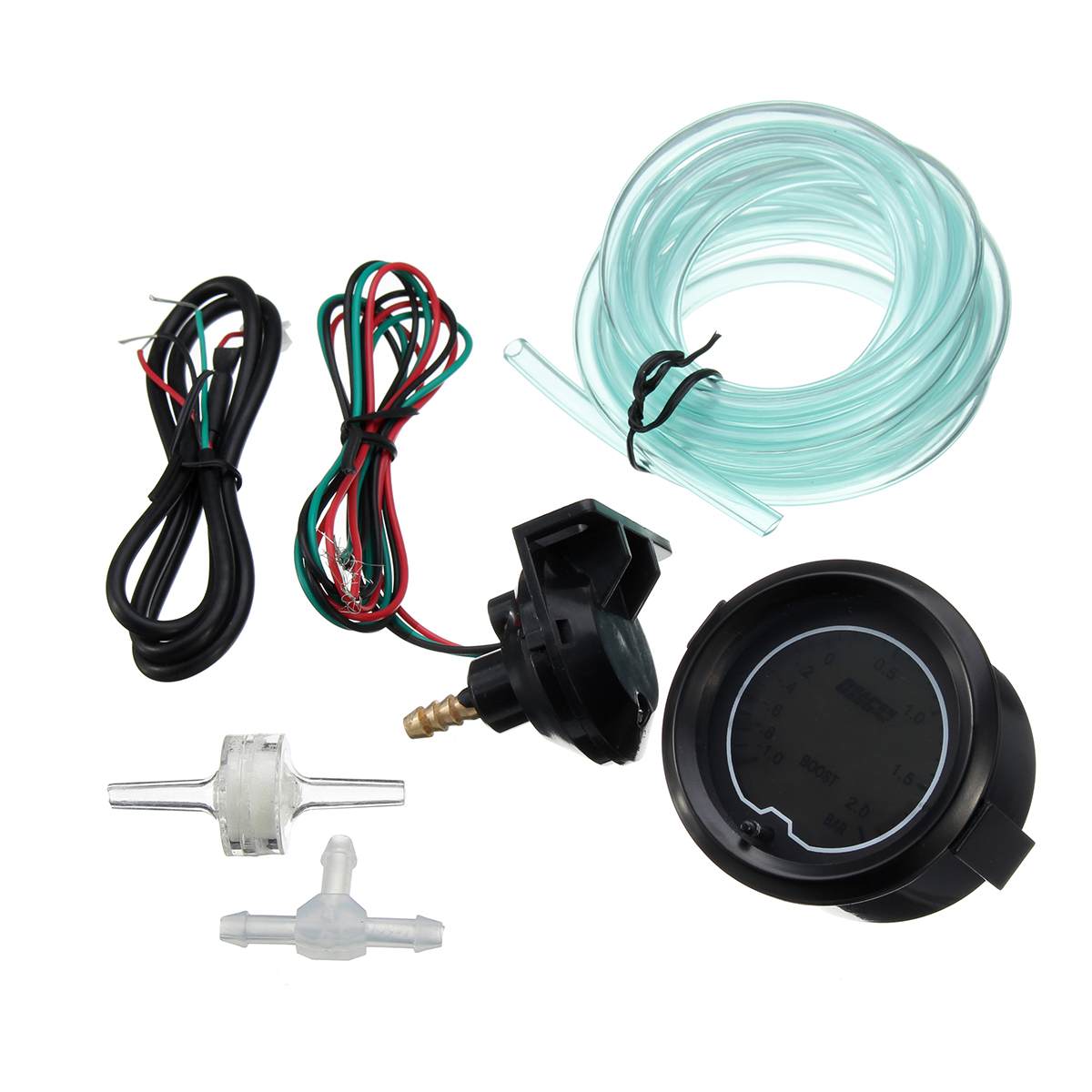 Universal 2" 52mm BAR Turbo Boost Gauge Digital LE... – Grandado