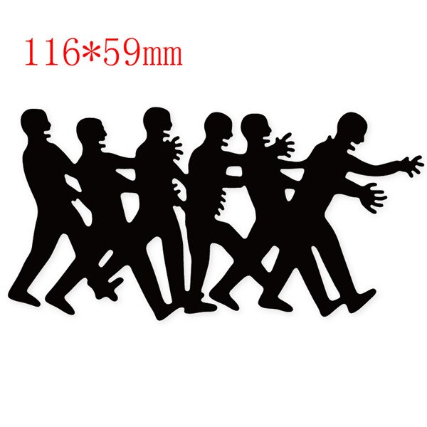 ForeWan Crafts Embossing dies Zombie Halloween Fra... – Grandado