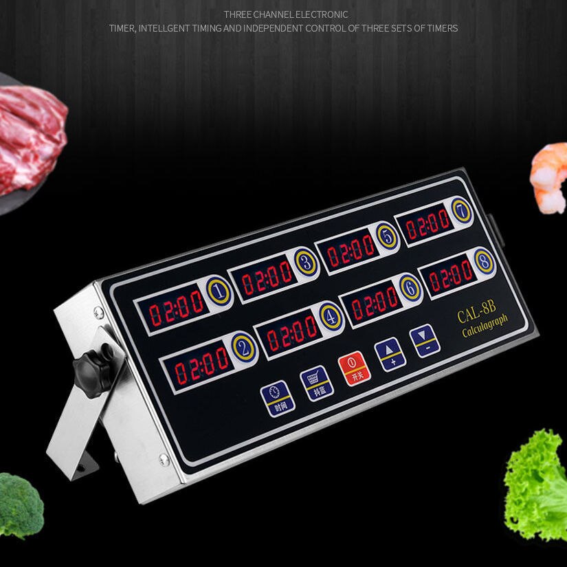 Commercial Eighth 8 Channel Key Kitchen Timer Digi... – Vicedeal