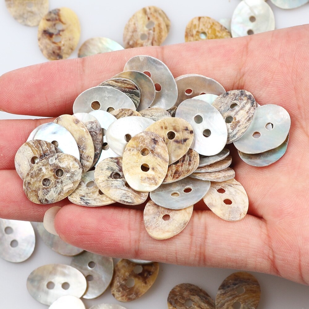 50pcs Star Heart Round Natural Shells 2 Hole Butto... – Vicedeal