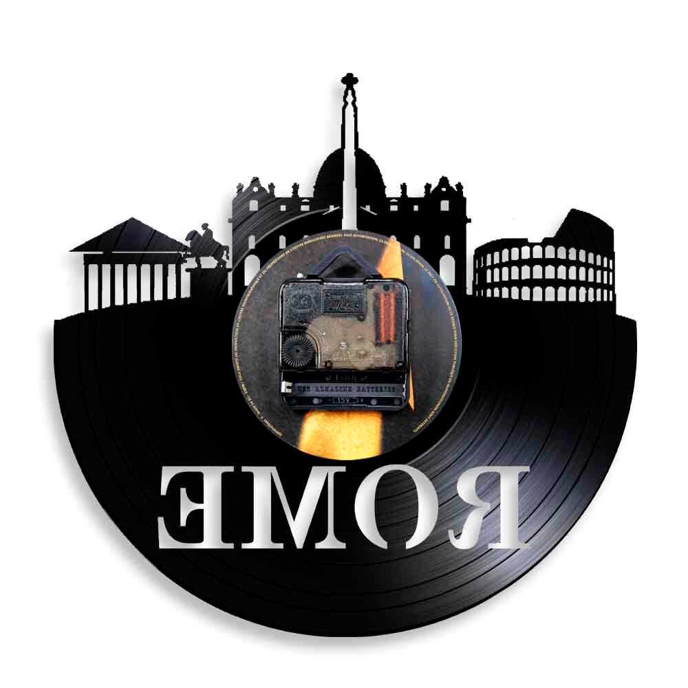 Kerken Van Rome Vintage Vinyl Record Wandklok Mode... – Vicedeal