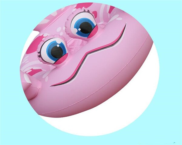 Pink Crab Frog Animal Kawaii Swim Ring Floating Su... – Grandado