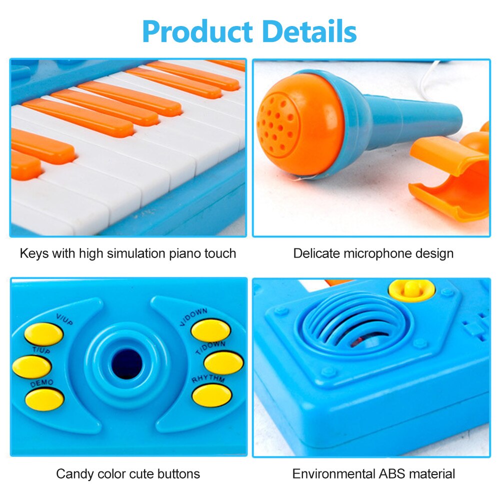21 Keys Kids Cartoon Electronic Piano Toy keyboard... – Grandado