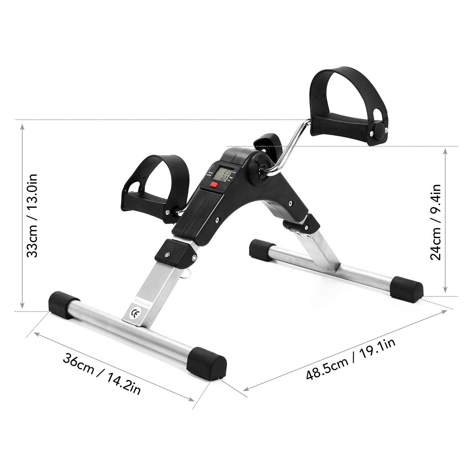Folding Fitness Pedal Stepper Exercise Mahcine LCD... – Grandado