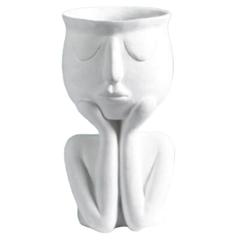 Character Portrait Flower Pot Resin Succulent Plan... – Vicedeal