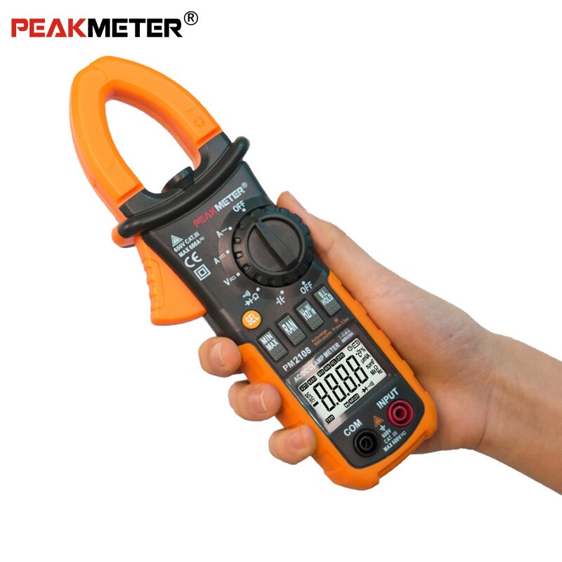PEAKMETER PM2108 Digital Clamp Meter w/Backlight E... – Grandado