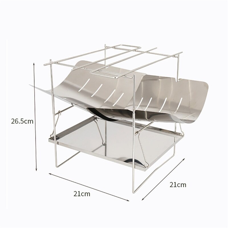 Outdoor Portable Foldable Wood Stove Burner Stainl... – Grandado