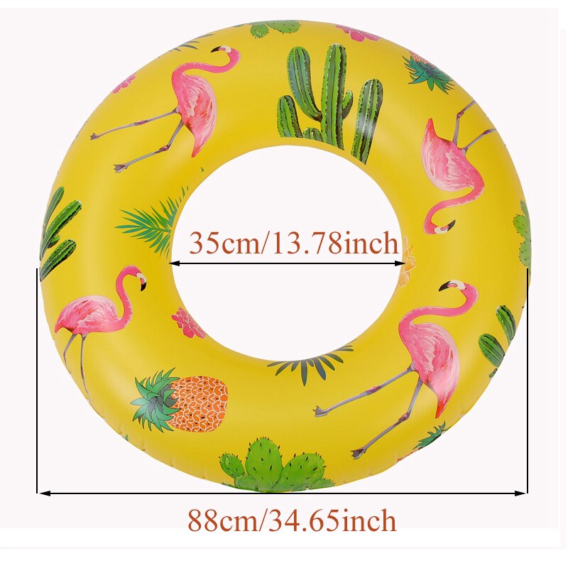 Inflatable Swimming Ring Pool Float Adults Thicken... – Grandado