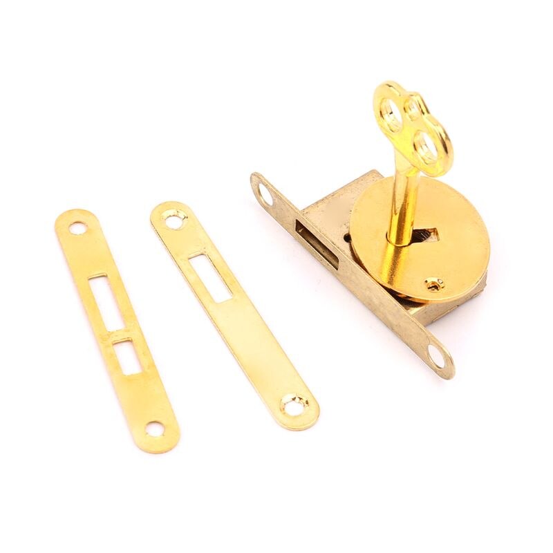 Vintage Drawer Lock With Key Antique Small Box Cab... – Grandado