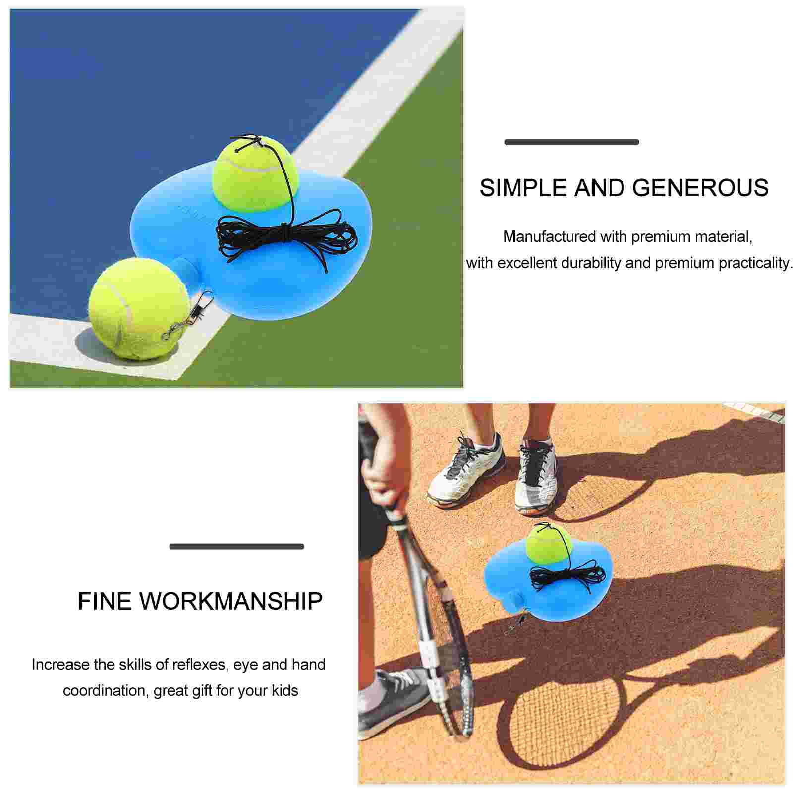 1 Set Tennisballen Training Base Zelf Tennis Train... – Vicedeal