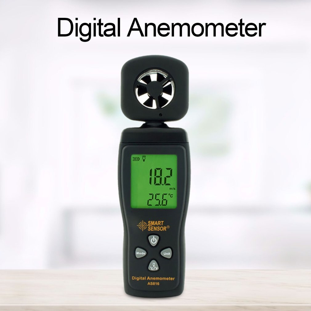 Digital LCD Anemometer AS816 Air Velocity Anemomet... – Vicedeal