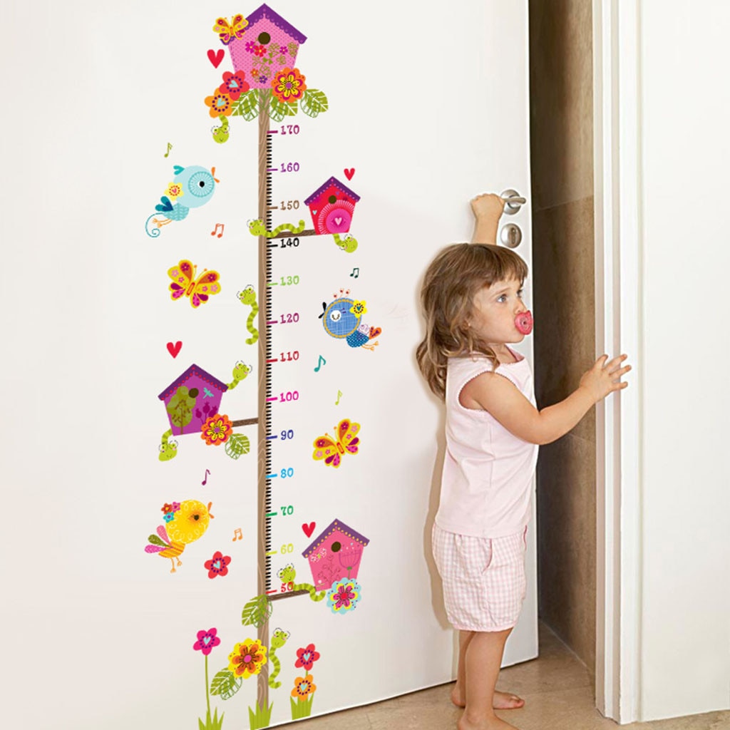 Wallpaper Sticker Cartoon Measuring Height Detacha... – Vicedeal