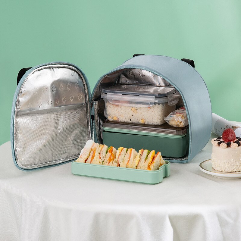7L Cooler Bag Semi-circle Bento Bag Foldable Food ... – Grandado