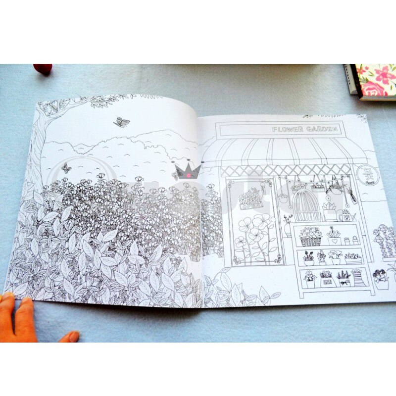 Korean Dream Shop adult coloring book For Relieve ... – Grandado