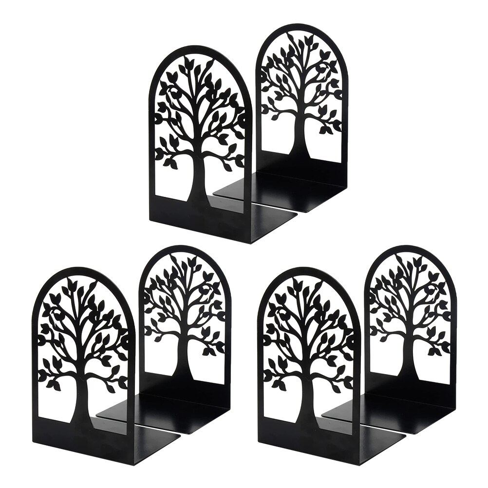 6Pcs Convenient Book Ends Iron Office Bookends Hou... – Grandado