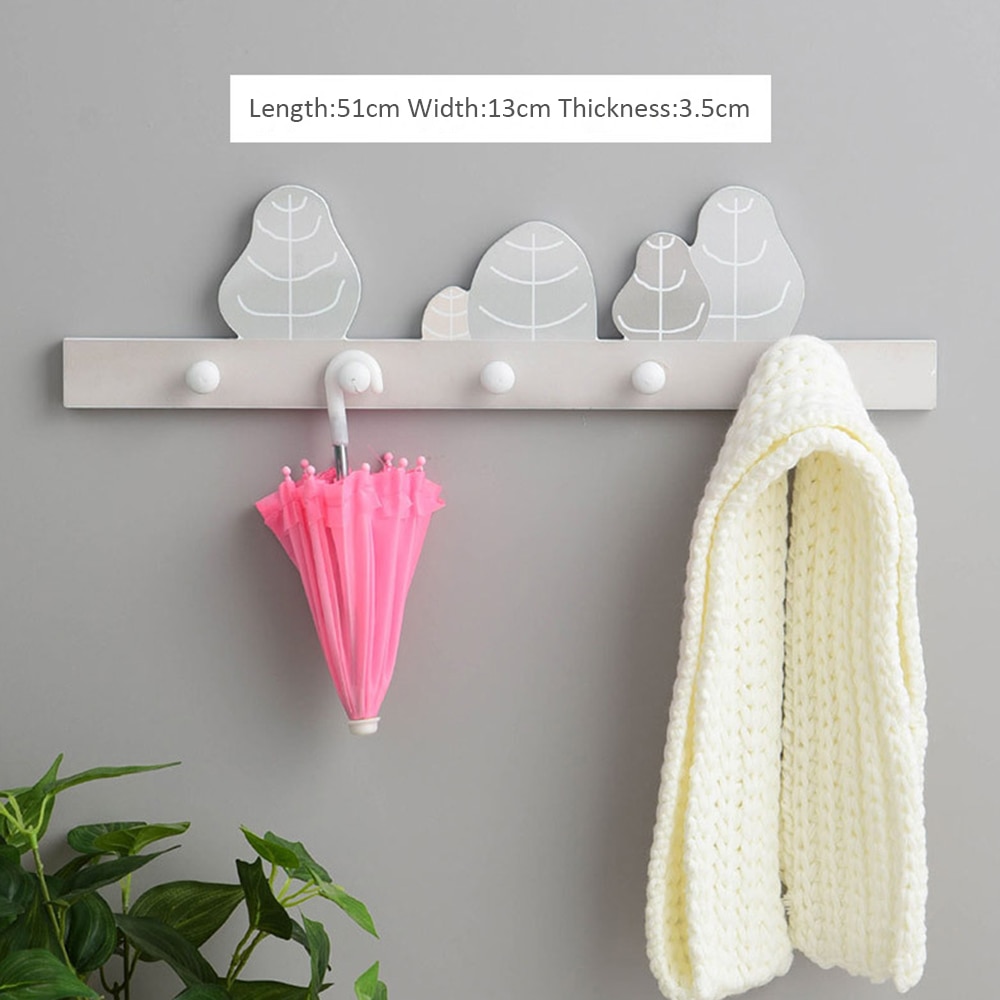 Hus inredning trä tecknad nyckelhållare vägghyllor... – Grandado