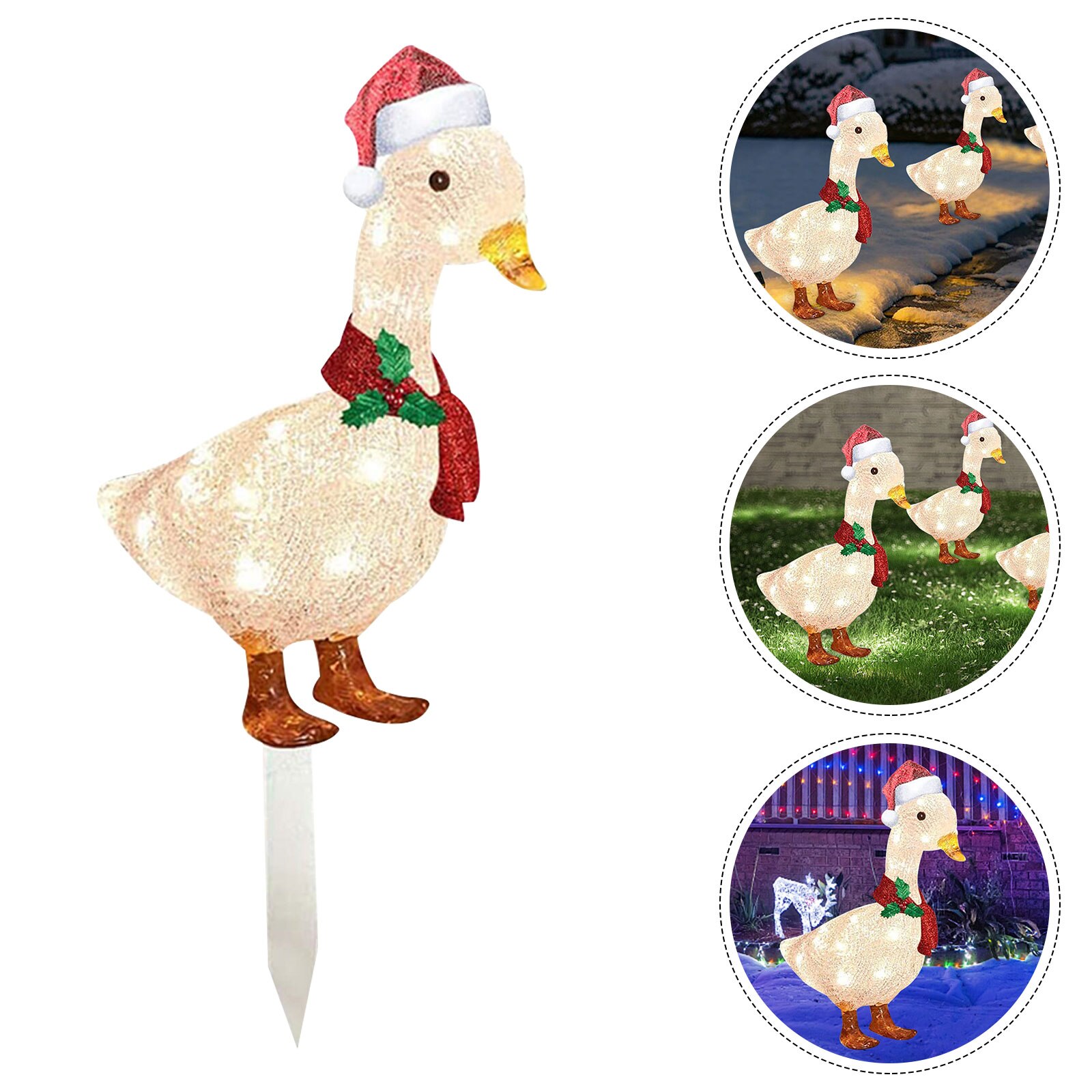 Light-Up Duck Sculptures Duck Animal Statues Garde... – Grandado