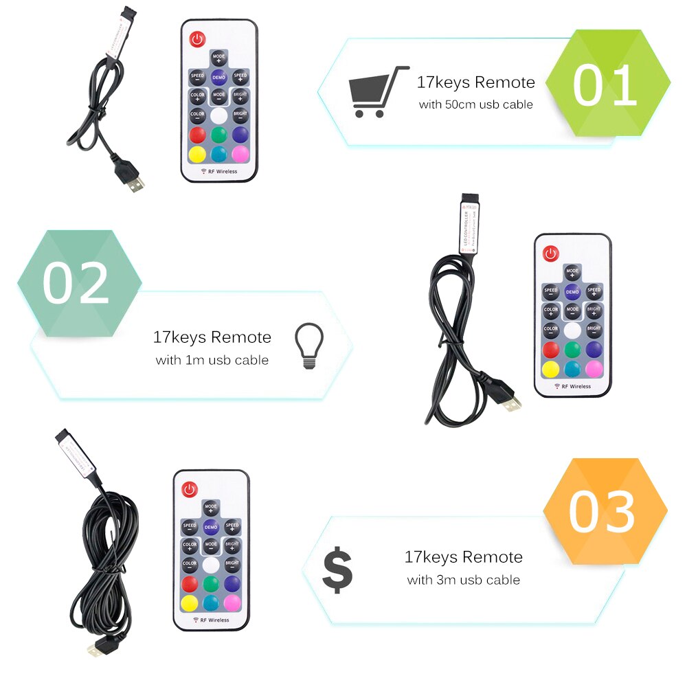 USB RGB LED Controller 5V Led Streifen Licht Fernb... – Grandado