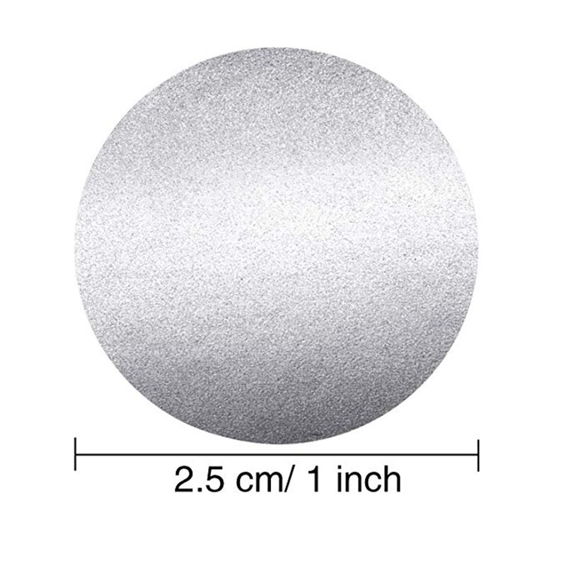 300Pcs Round Silver Scratch Off Stickers 1 Inch Sc... – Grandado