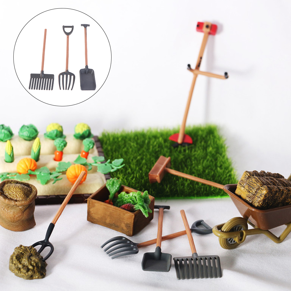 1 Set Mini Fairy Farm Tools Mini House Garden Smal... – Vicedeal