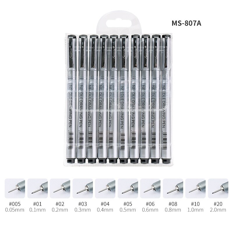 8/10/12/16Pcs Calligraphy Pen Neelde Drawing Line ... – Vicedeal