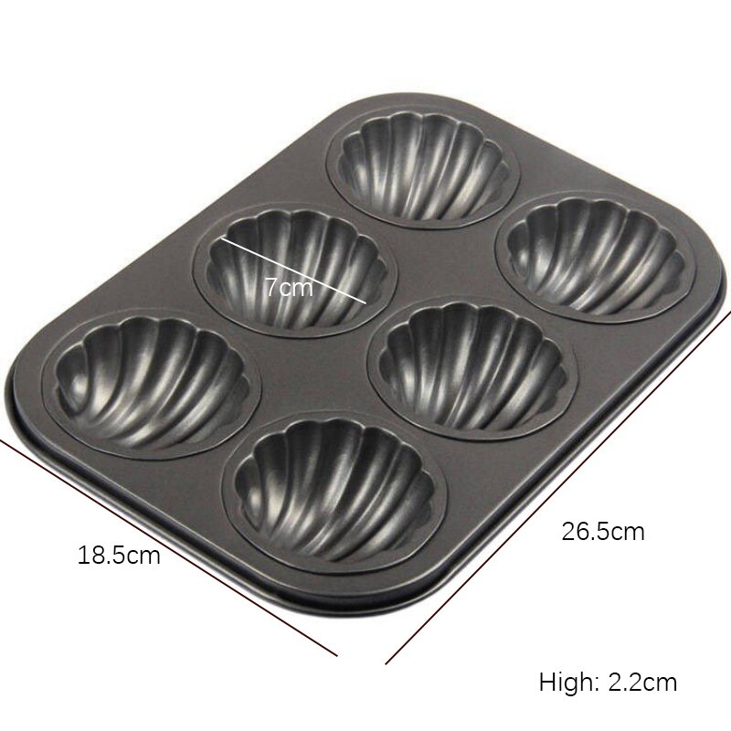 6-20 Holte Shell Vorm Siliconen Cakevorm Cookie Si... – Grandado