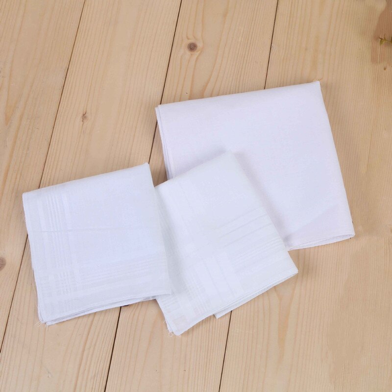 British Pure Cotton White Jacquard Handkerchief Sh... – Vicedeal