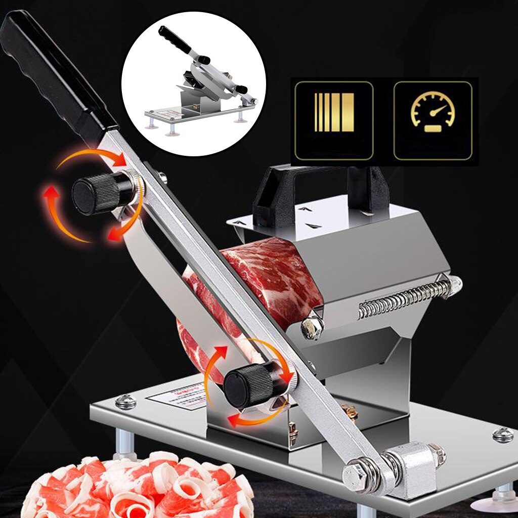 Stainless Steel Manual Frozen Meat Slicer Hand Cut... – Vicedeal